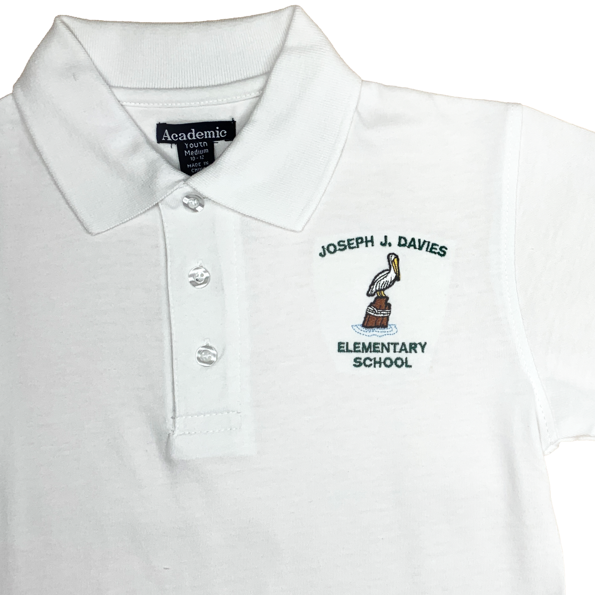 Davies Elementary White Polo – Beau's School Uniforms