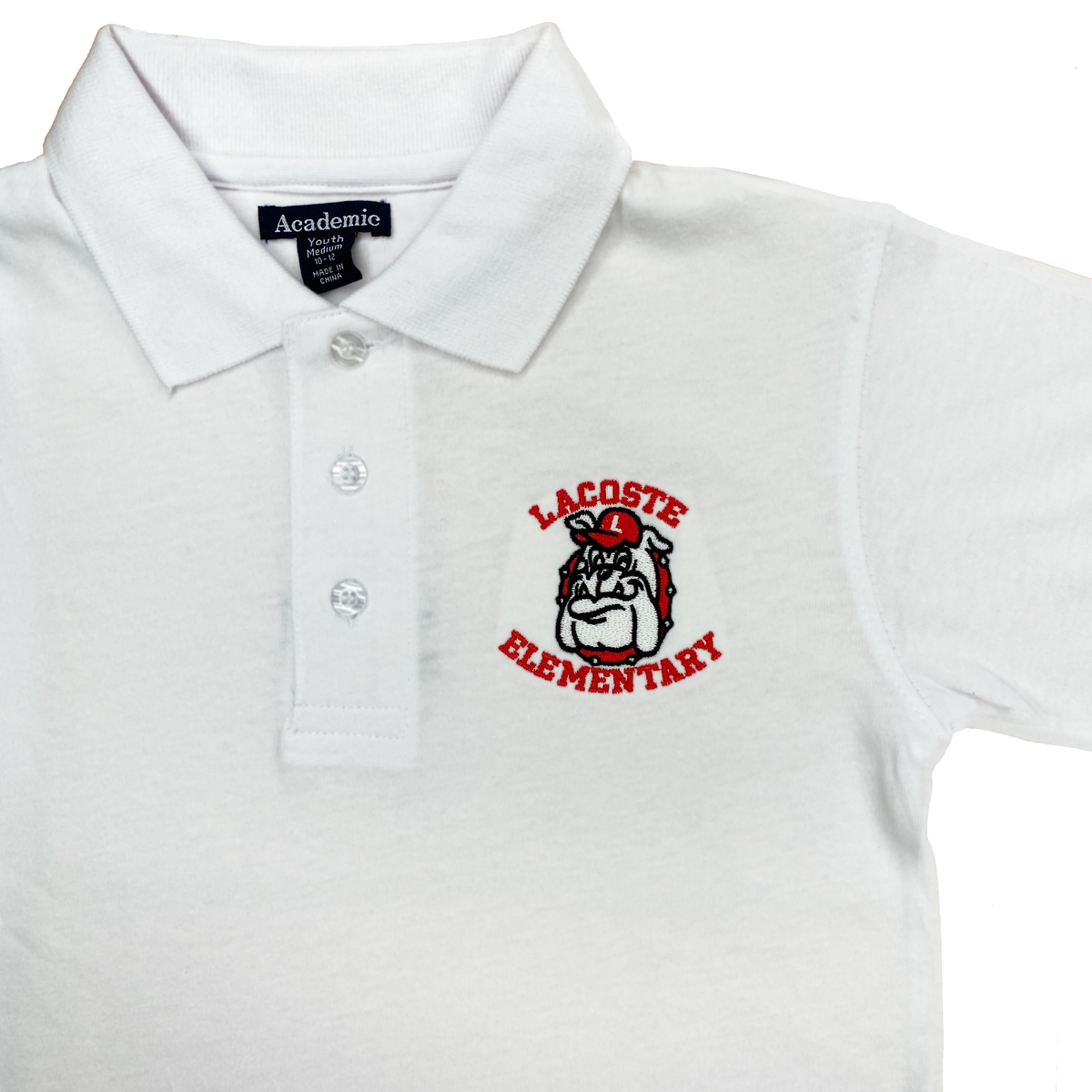 Lacoste Elementary White Polo – Beau's School Uniforms
